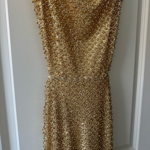 Oh Polly | Dresses | Oh Polly Brand New Elegant Gold Embellished ...